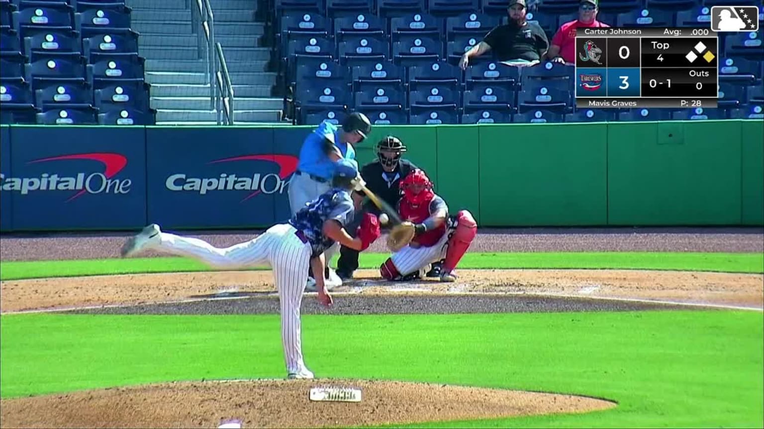 Carter Johnson's first hit | 08/03/2024 | Miami Marlins