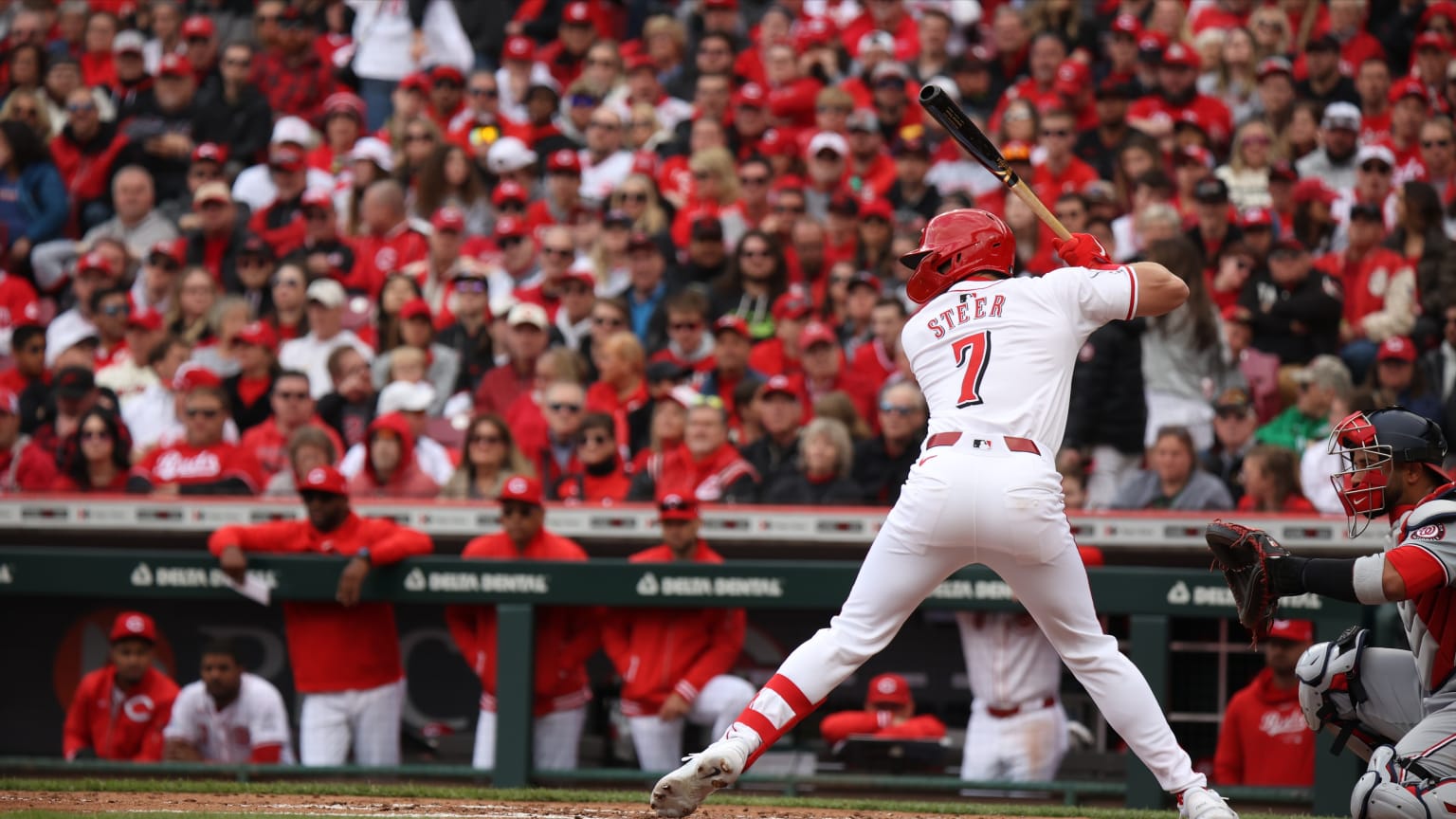 Spencer Steer's RBI single | 03/28/2024 | Cincinnati Reds
