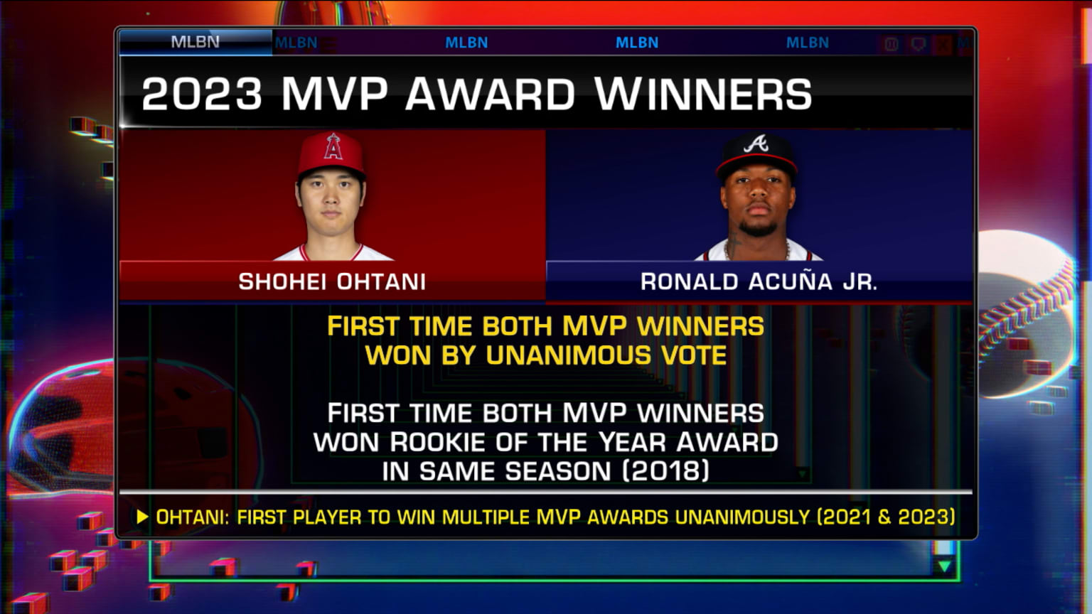 Hot Stove reacts to the unanimous 2023 MVP winners | 11/17/2023 ...