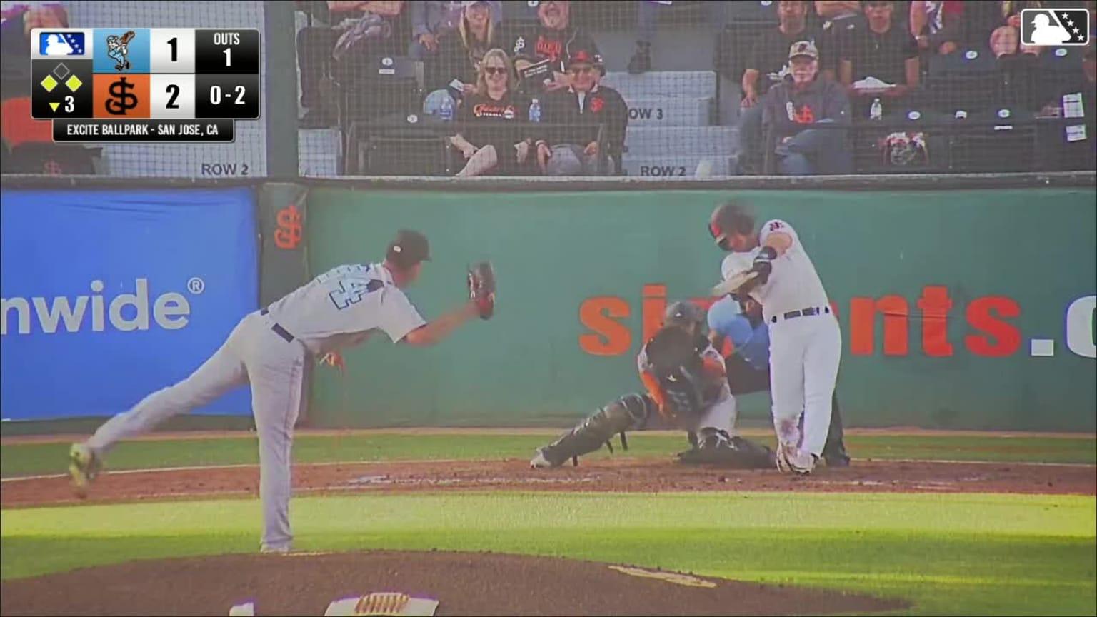 Giants No. 25 prospect Cole Foster's three-run HR | 06/14/2024 | New ...