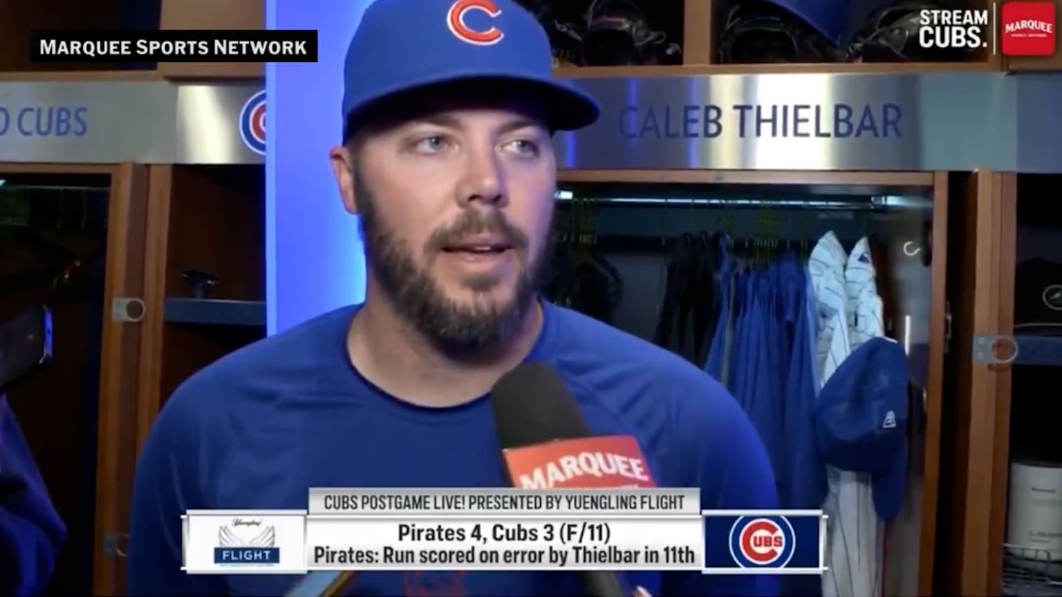 Caleb Thielbar on costly error in extra innings | 04/11/2026 | Chicago Cubs