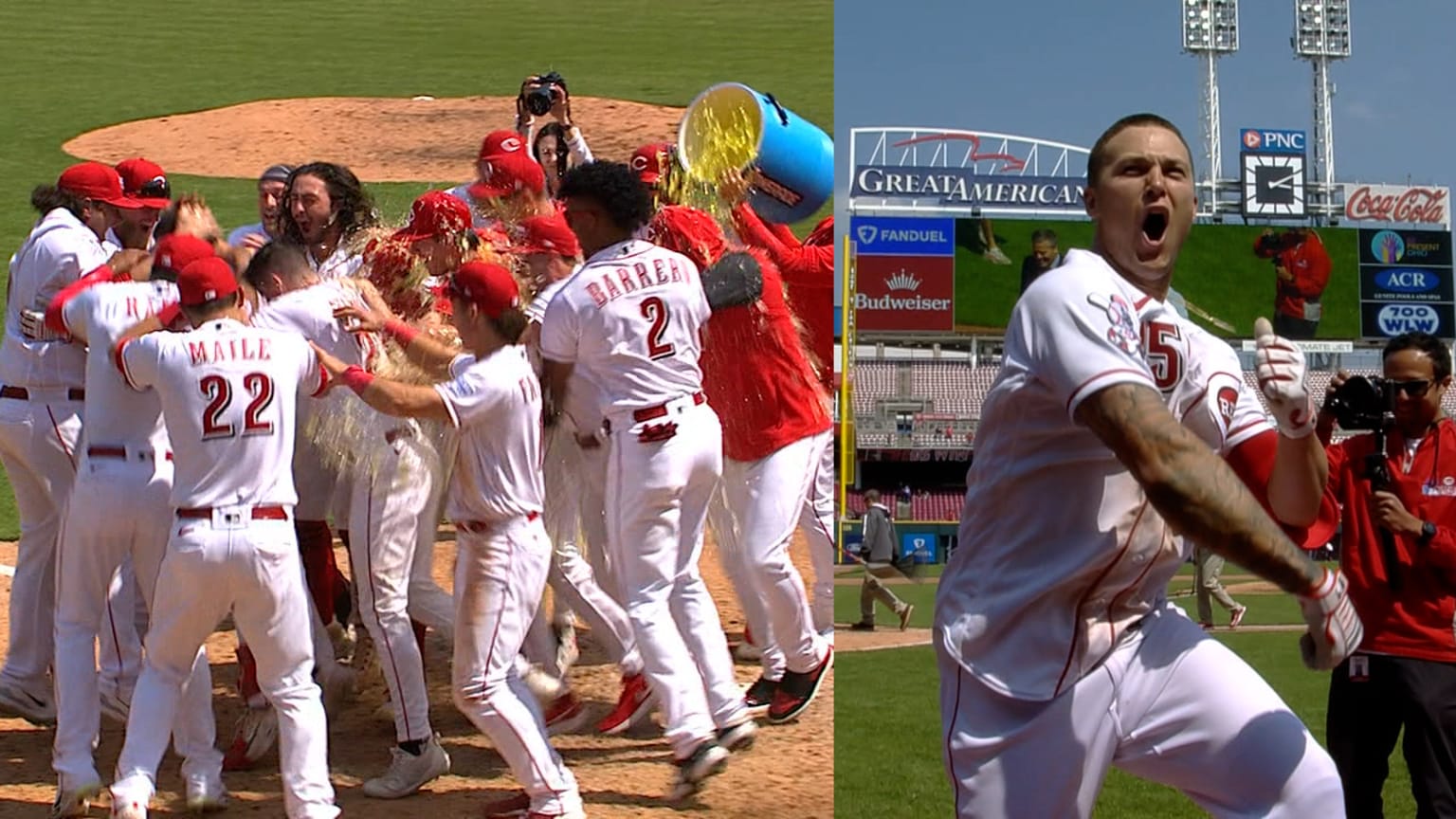 Senzel hits a two-run, walk-off HR in the 9th | 04/26/2023 | Cincinnati ...