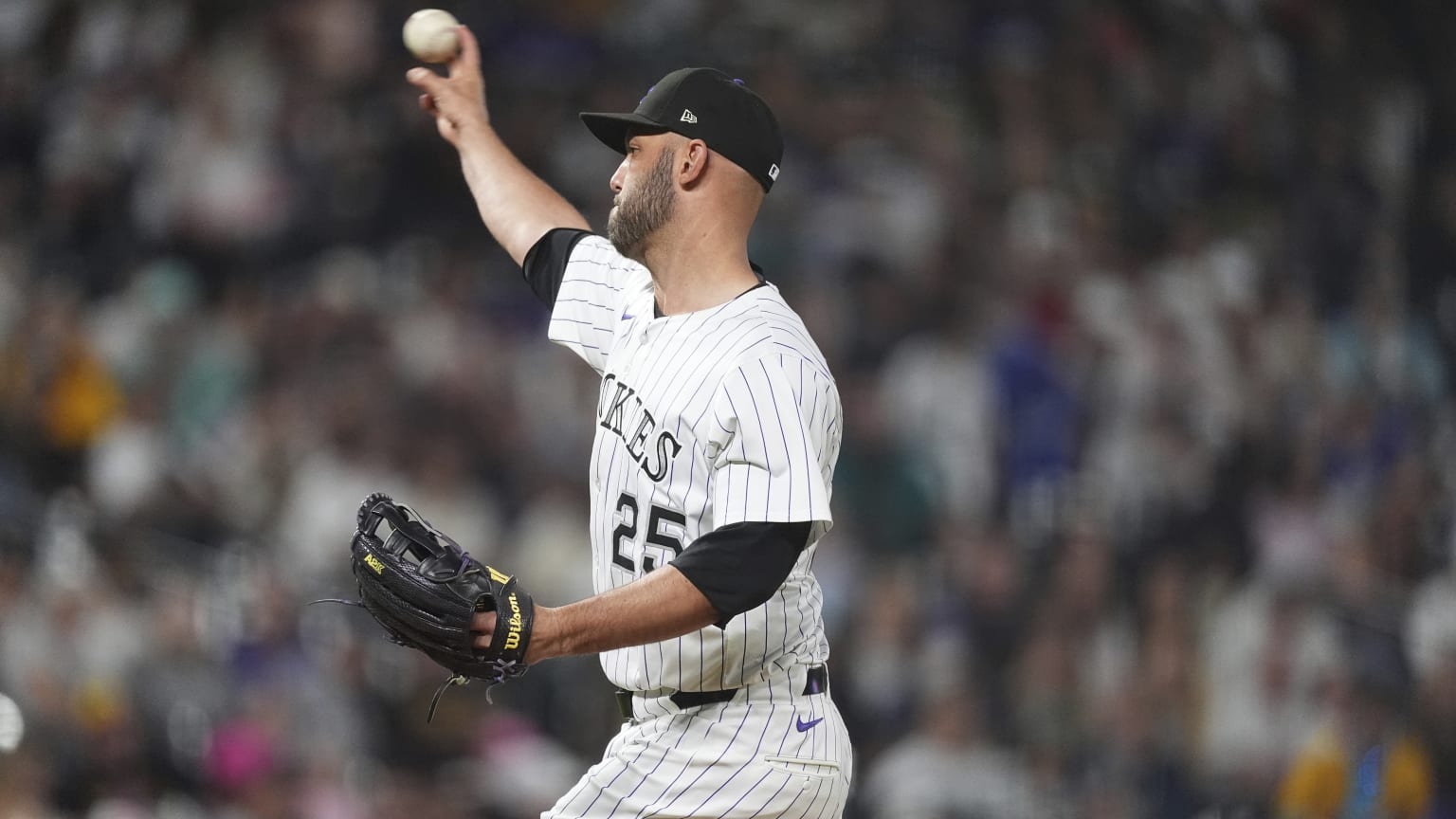 Jacob Stallings takes the mound in the 8th | 05/10/2025 | Colorado Rockies