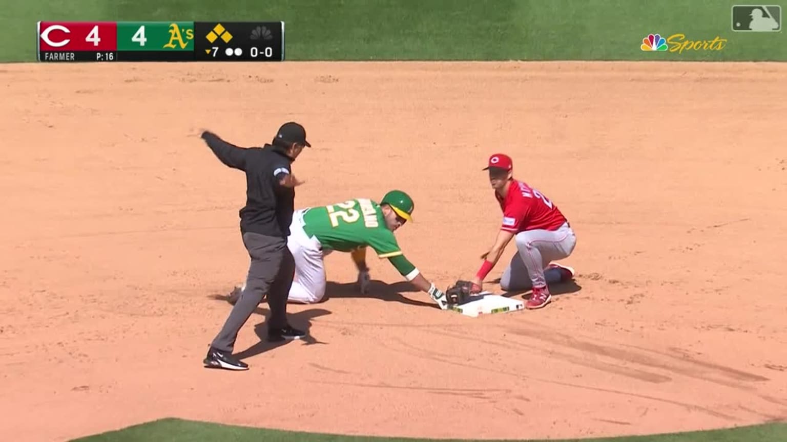 Brent Rooker lifts a sac fly to right field | 04/30/2023 | Athletics
