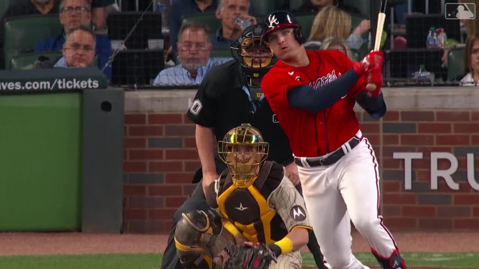 Austin Riley lines an RBI single to center field | 04/07/2023 | Atlanta ...