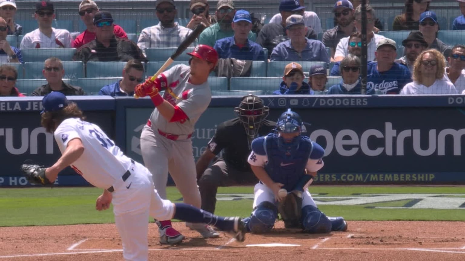 Tyler Glasnow's first strikeout at Dodger Stadium | 03/28/2024 | Los ...