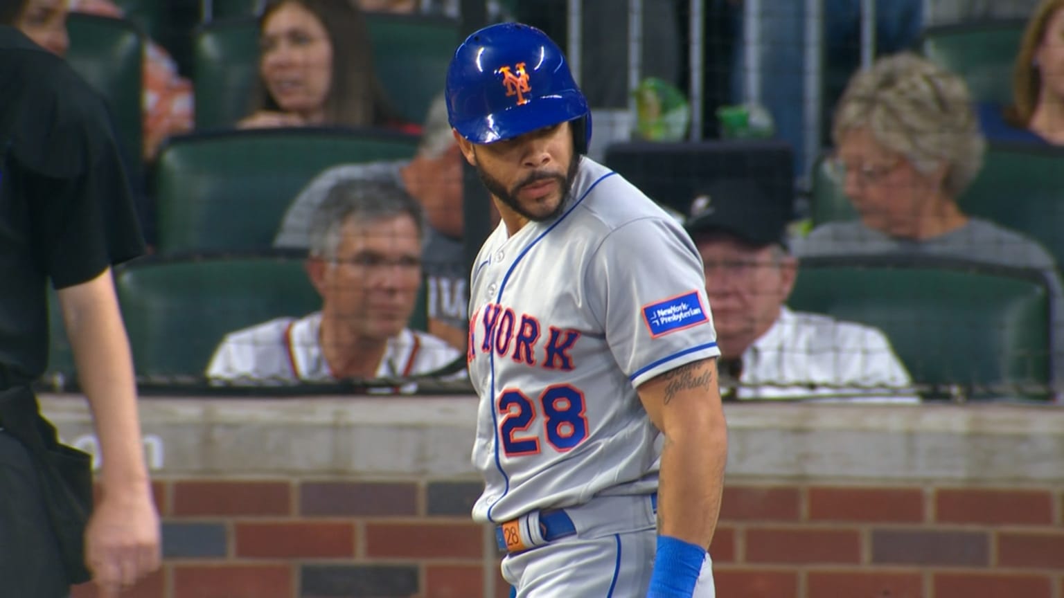 Tommy Pham doubles (5) on a sharp line drive to left fielder Eddie ...
