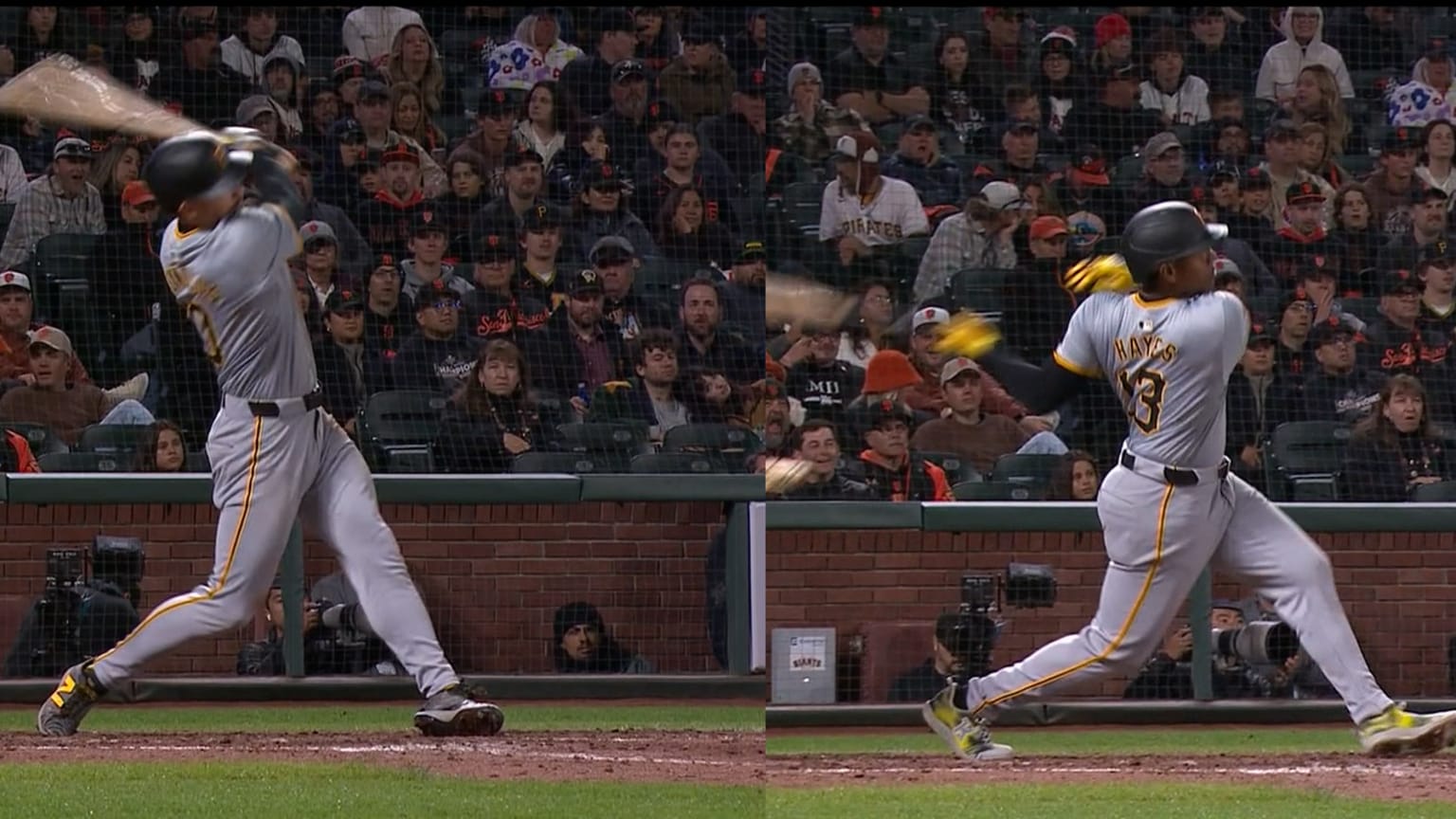 Reynolds and Hayes hit back-to-back homers in 10th | 04/27/2024 | MLB.com