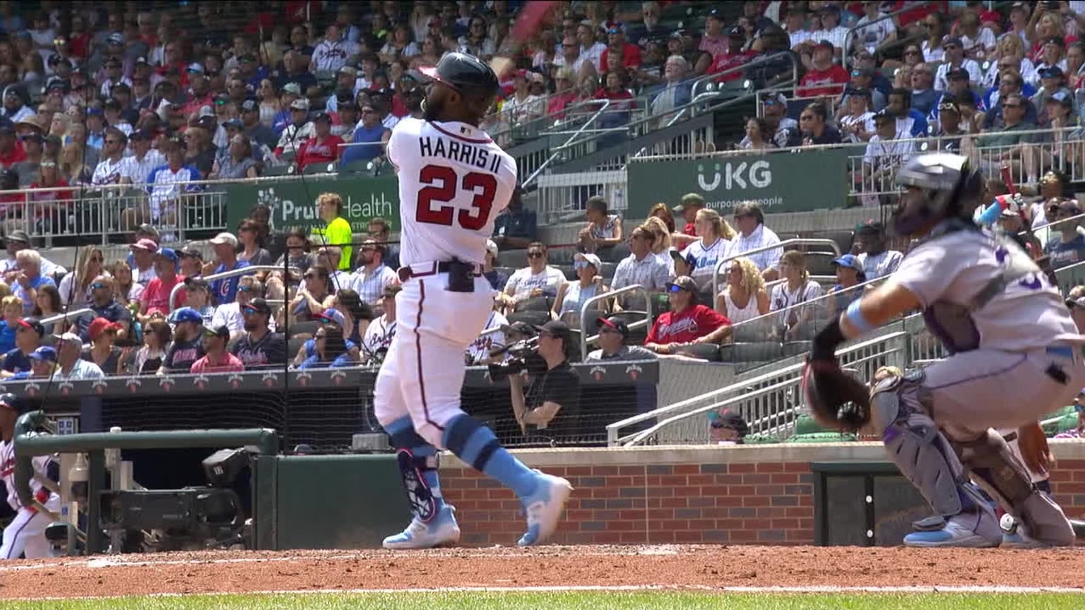 Michael Harris II crushes a three-run home run | 06/18/2023 | Atlanta ...