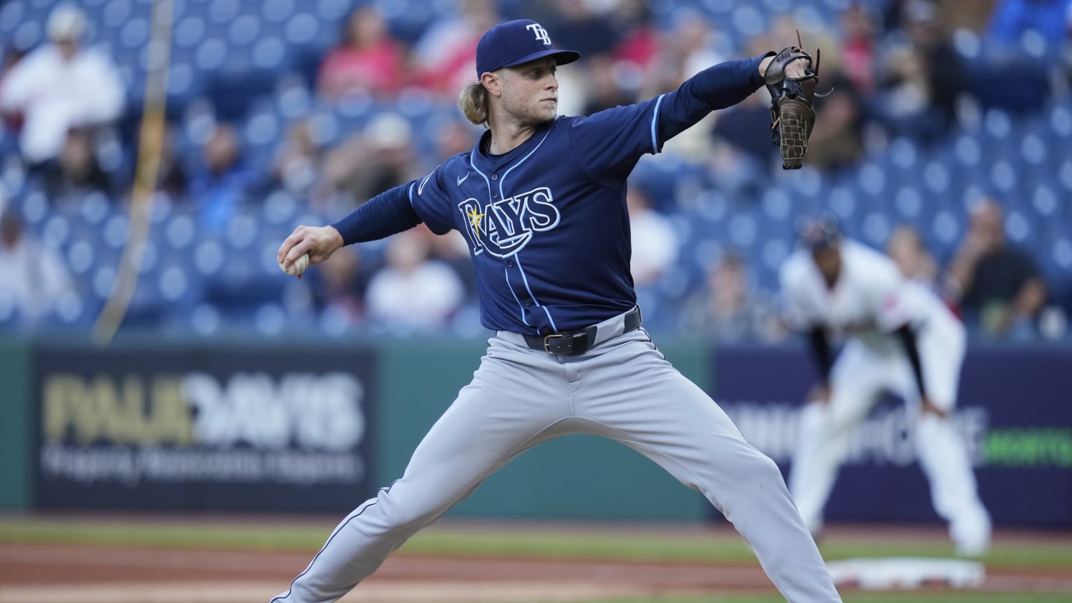 Shane Baz fans Gabriel Arias | 08/26/2025 | Tampa Bay Rays