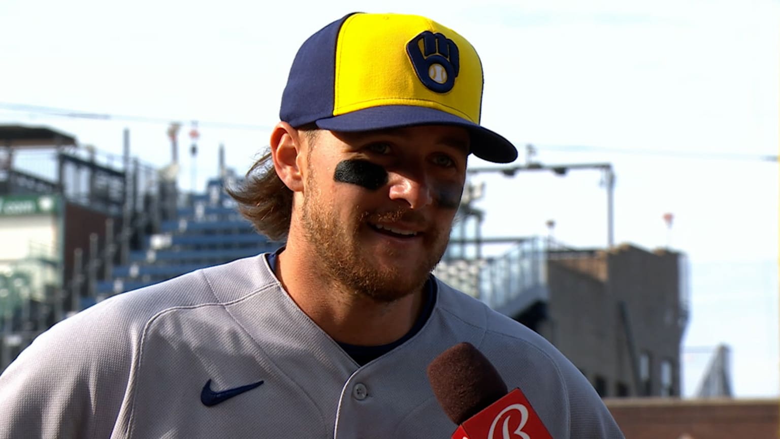 Brice Turang on Brewers win and his MLB debut weekend | 04/02/2023 ...