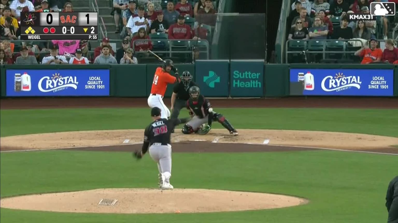 Patrick Weigel Ball to Bryce Eldridge | 04/24/2026 | MLB.com