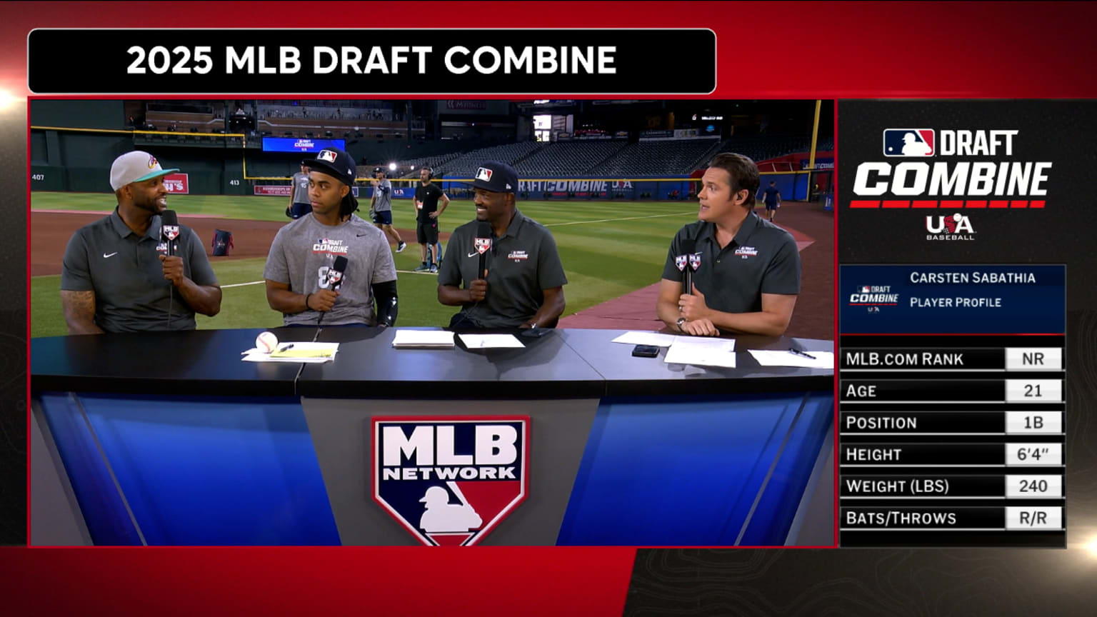CC Sabathia, Carsten Sabathia talk MLB Draft Combine | 06/17/2025 | MLB.com