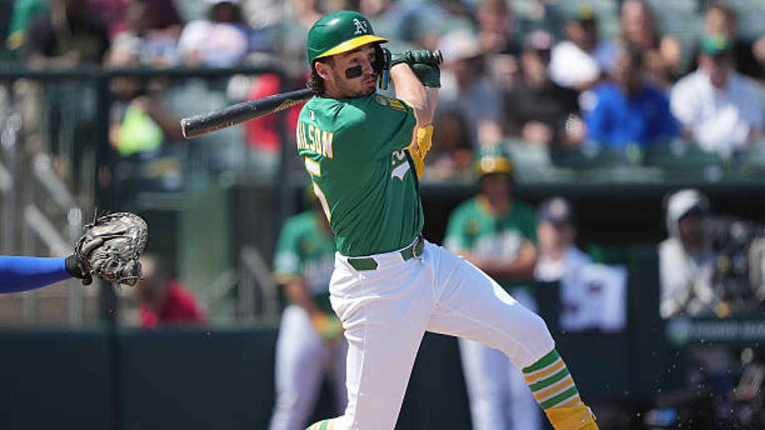 Jacob Wilson extends hitting streak to 15 games | 04/12/2025 | Athletics