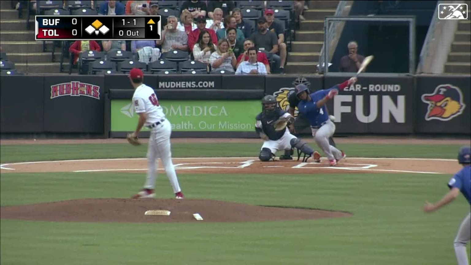 Blue Jays prospect Otto Lopez slaps an RBI single | 06/06/2023 ...