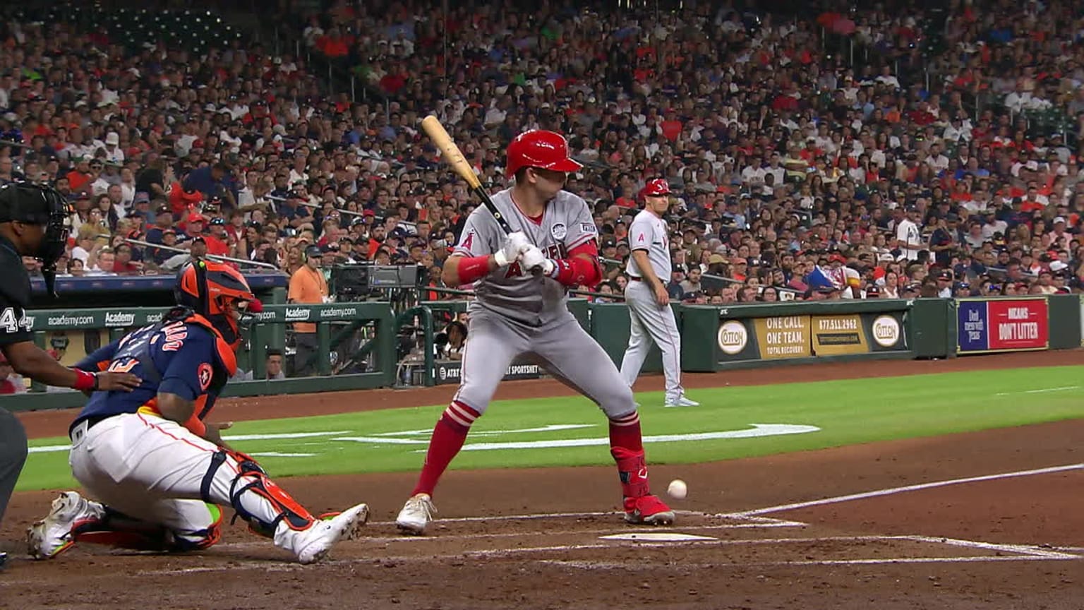 Zach Neto gets hit by a pitch from Framber Valdez | 06/02/2023 | Los ...
