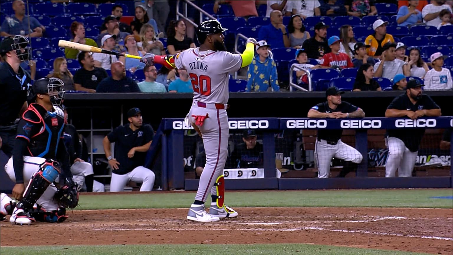 Data Viz: Marcell Ozuna's home run | 04/12/2024 | Atlanta Braves