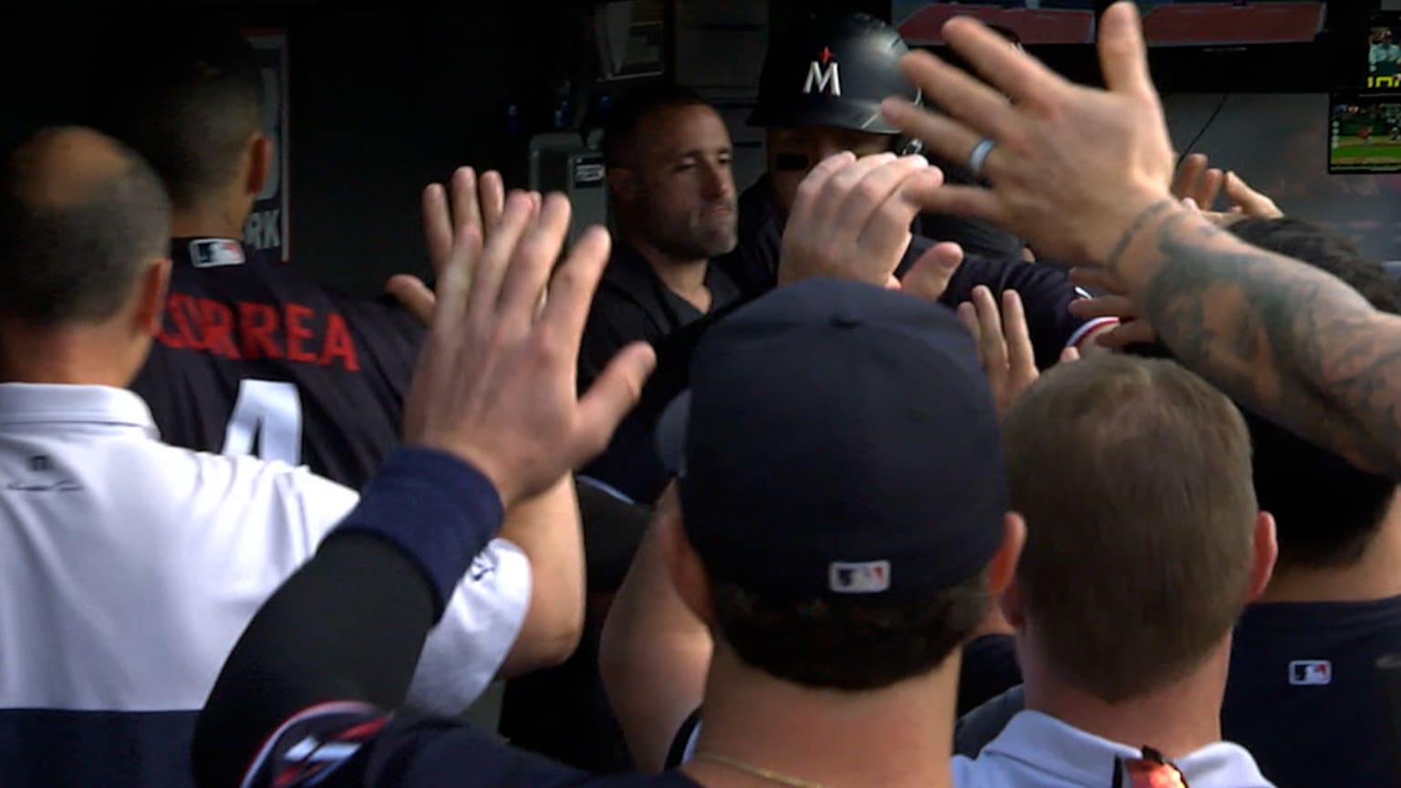Jorge Polanco walks to bring home Ryan Jeffers | 09/04/2023 | Minnesota ...