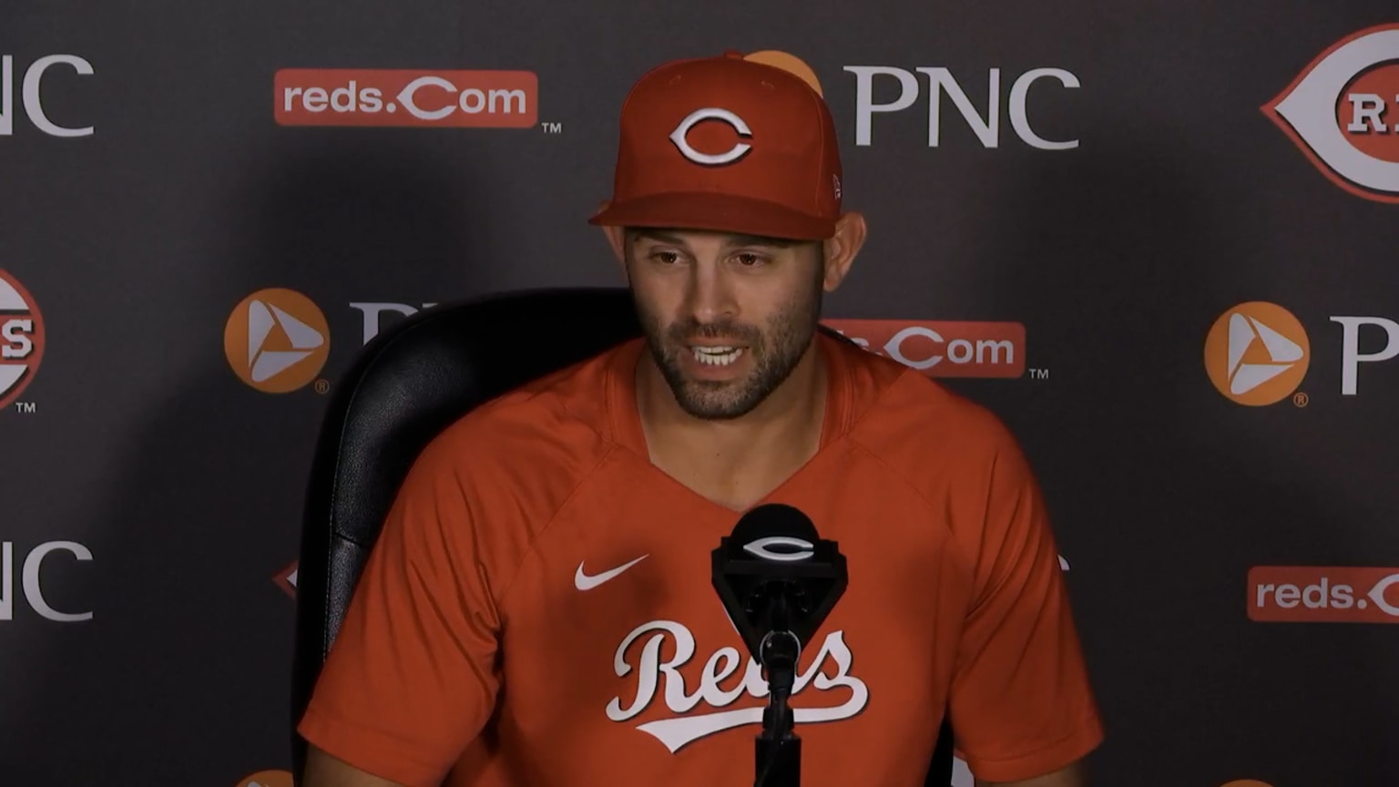 Nick Martinez discusses TJ Friedl's amazing catch | 08/30/2024 ...