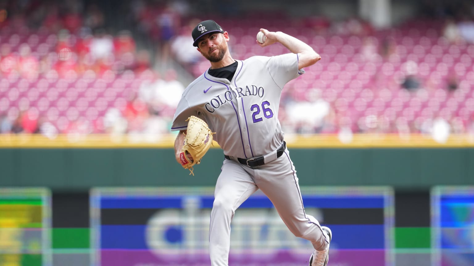 Austin Gomber fans Noelvi Marte | 07/13/2025 | Colorado Rockies