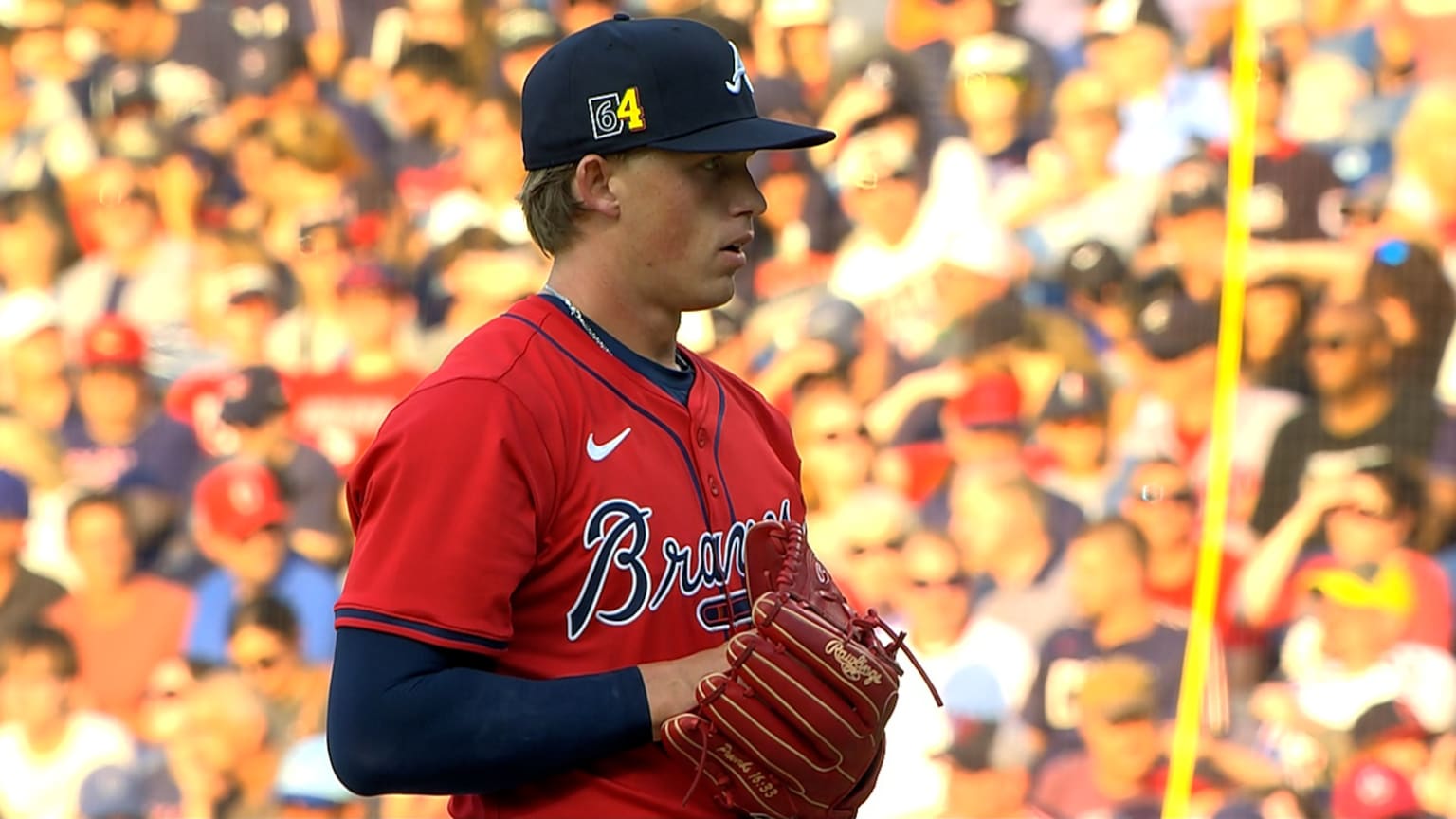 Hurston Waldrep poncha a siete | 15/08/2025 | Los Bravos de Atlanta