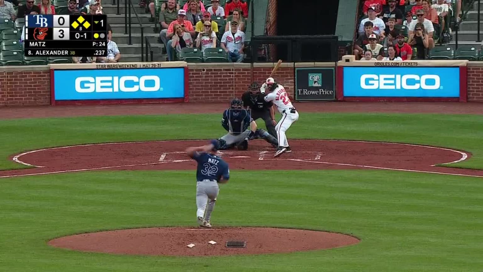 Steven Matz In play, run(s) to Blaze Alexander | 05/27/2026 | MLB.com