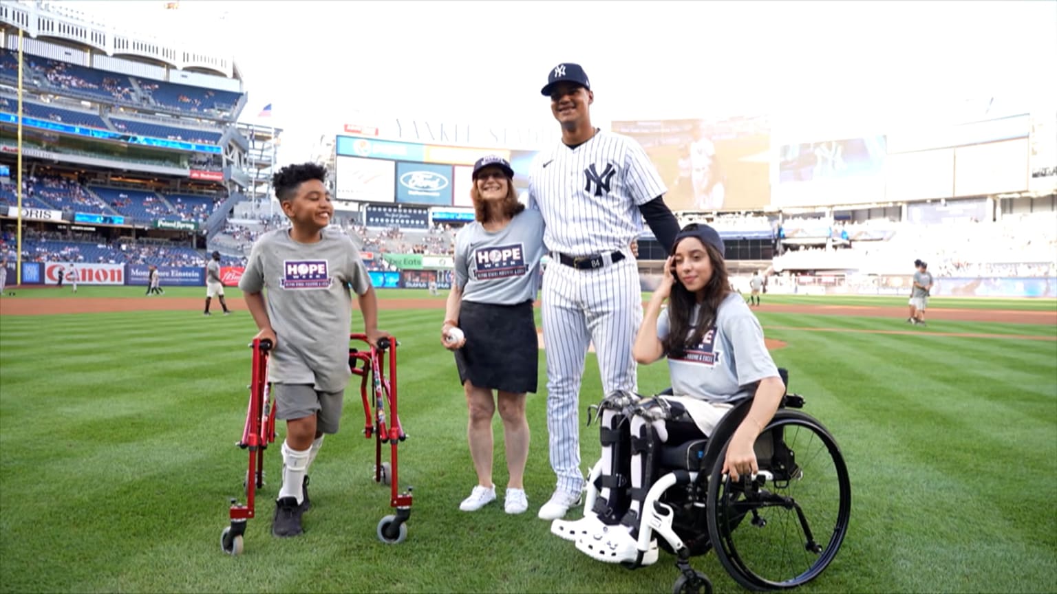 Yankees honor Dancing Dreams on Day 4 of HOPE Week | 07/07/2023 | New ...