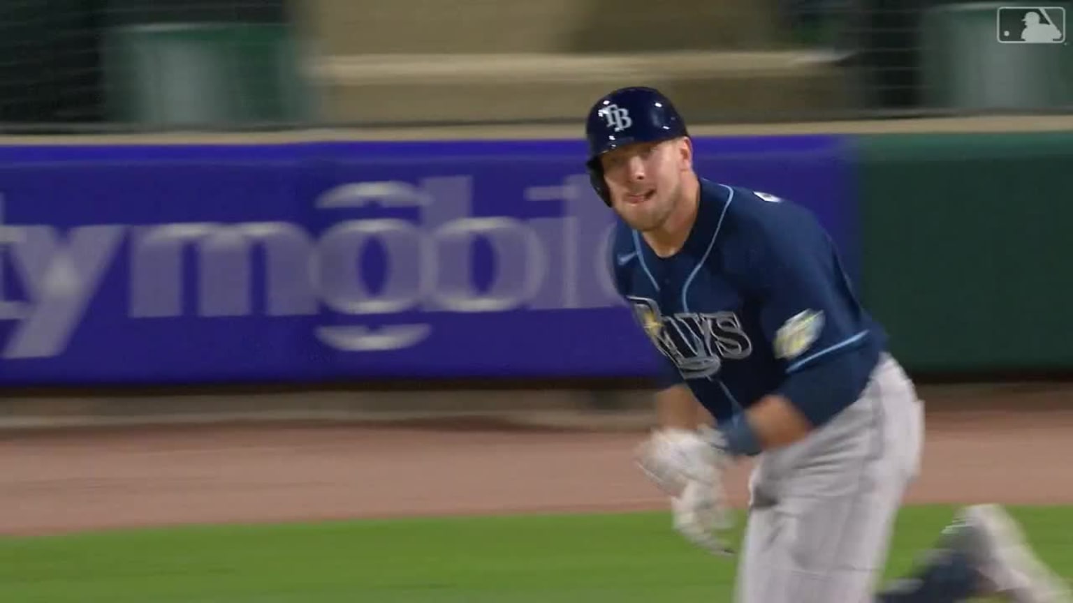 Luke Raley homers on a line drive to center field | 04/27/2023 | Tampa ...