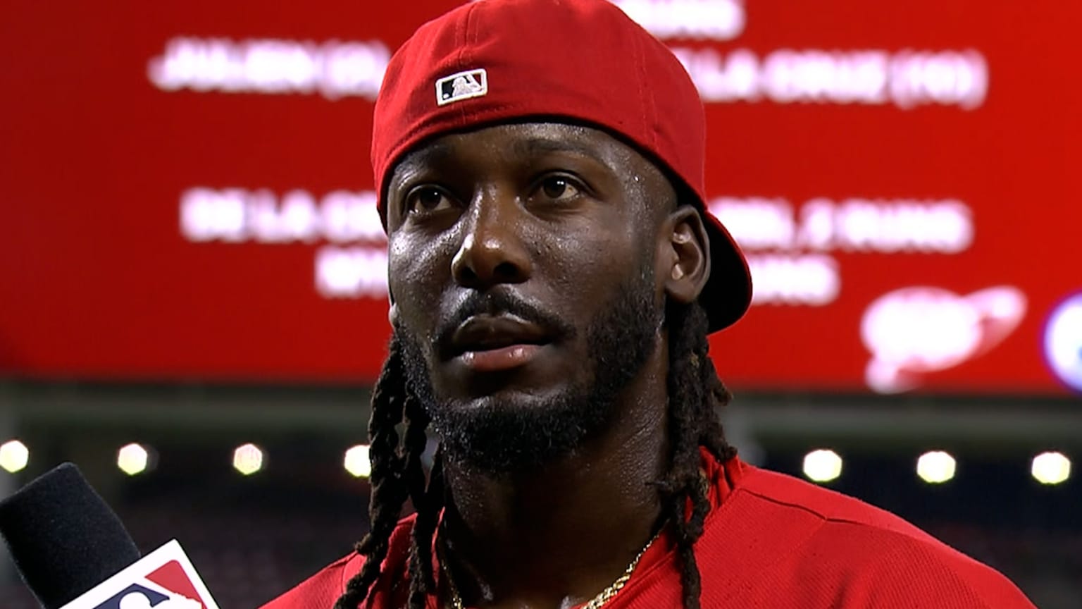Elly De La Cruz talks about his amazing game | 04/28/2026 | Cincinnati Reds
