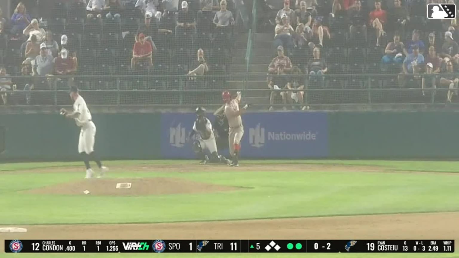 Ryan Costeiu polishes off his outing with a K | 08/09/2024 | MLB.com