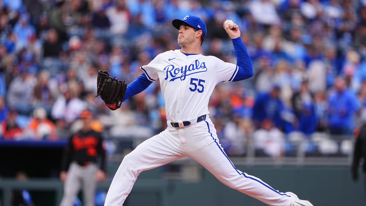 Cole Ragans strikes out four batters | 04/20/2024 | Kansas City Royals
