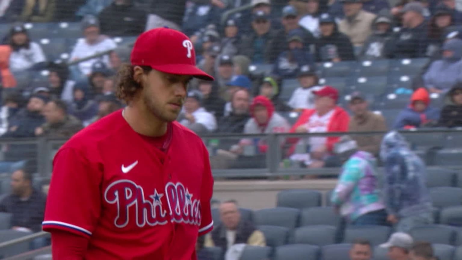 Aaron Nola fans five over six frames vs. Yankees | 04/05/2023 ...