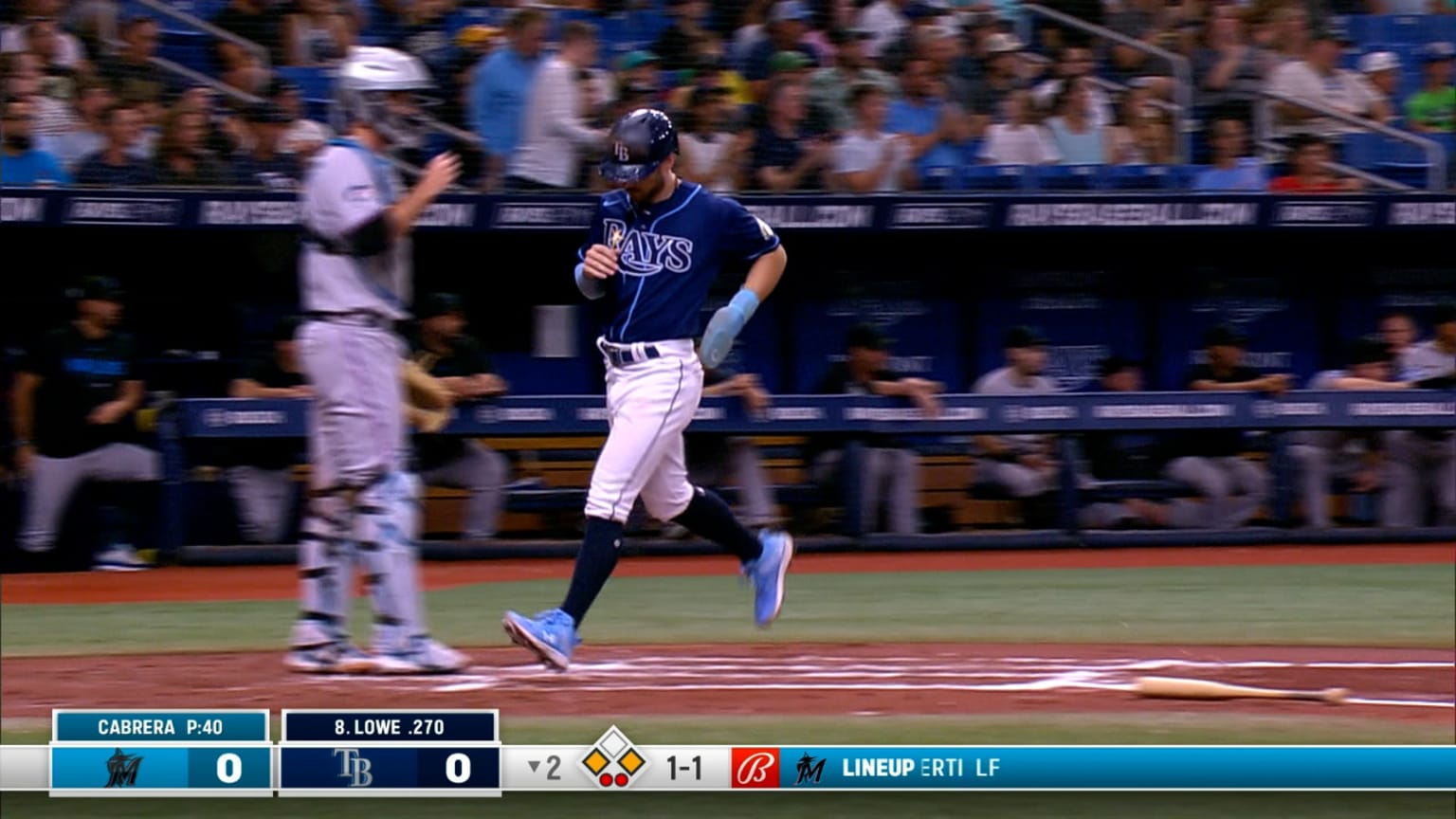 Josh Lowe lines a two-out RBI single through second | 07/25/2023 | Tampa Bay Rays