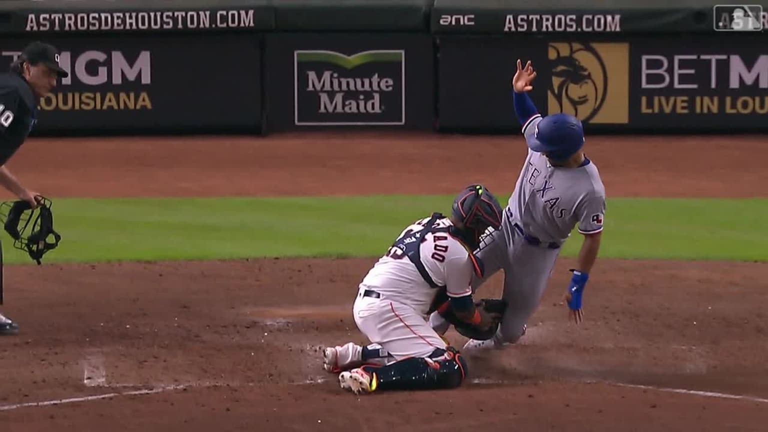 After review, Astros cut down Semien at the plate | 07/25/2023 | Houston Astros