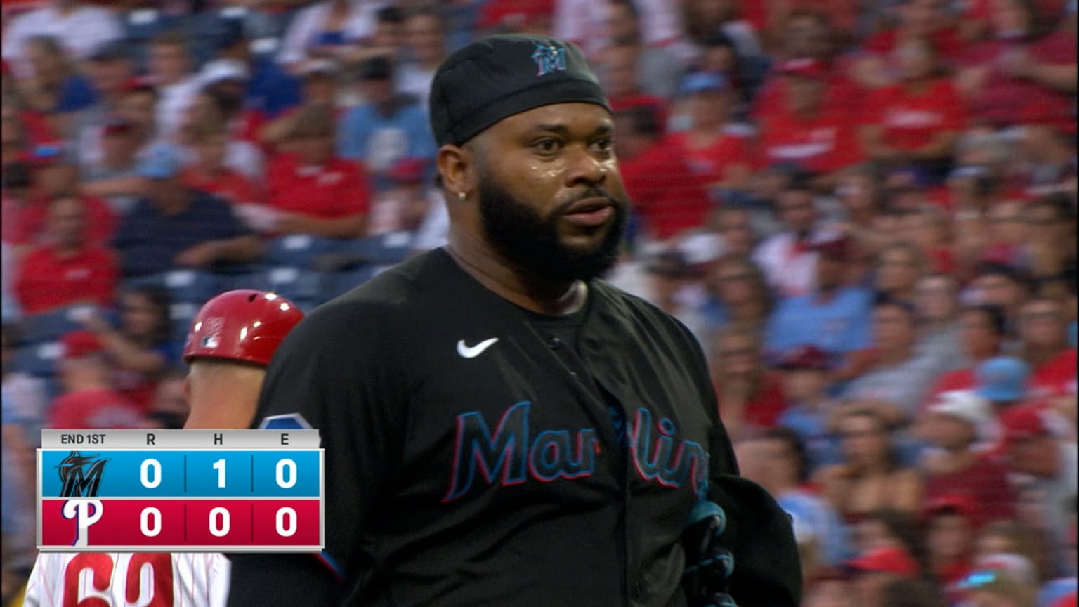 Johnny Cueto strikes out Bryce Harper in the 1st | 09/09/2023 | Miami Marlins