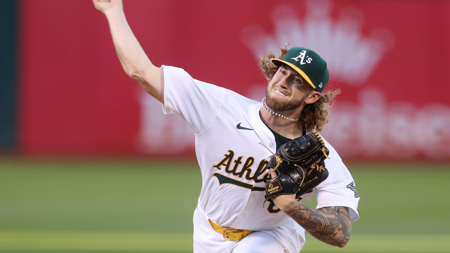 Joey Estes gets through six perfect innings | 06/05/2024 | Athletics