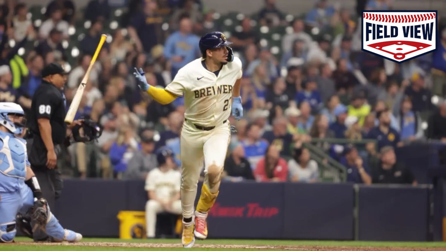 Field View: Willy Adames' solo homer | 06/10/2024 | Milwaukee Brewers