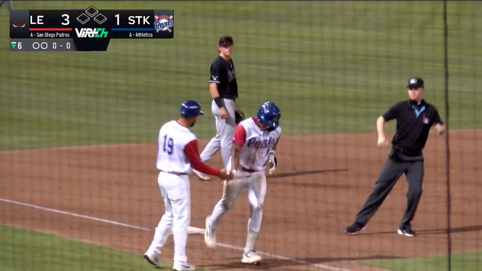 A's No. 30 prospect Myles Naylor's solo homer | 07/25/2025 | Minnesota ...