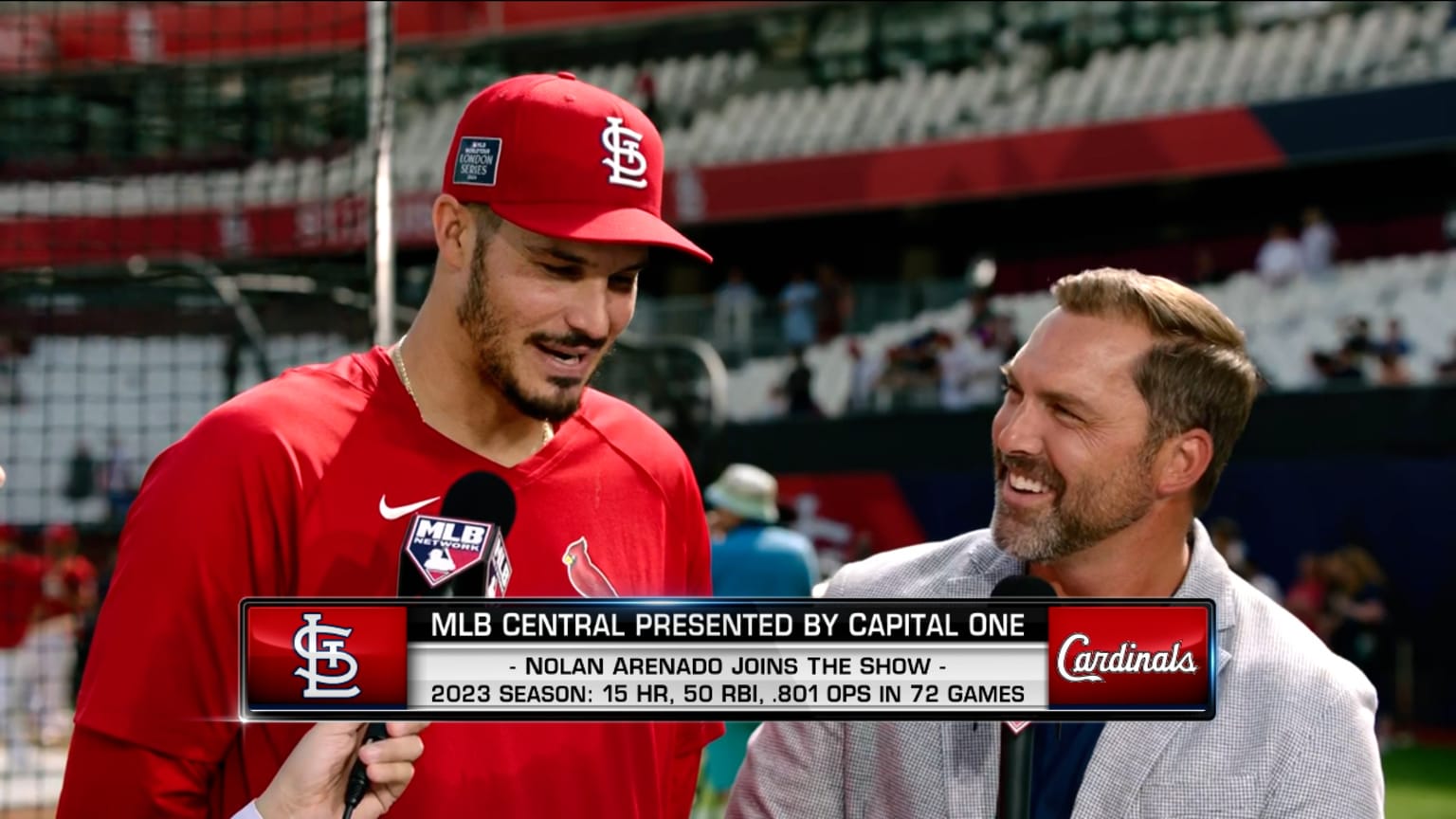 Nolan Arenando joins MLB Central from London Series | 06/23/2023 ...