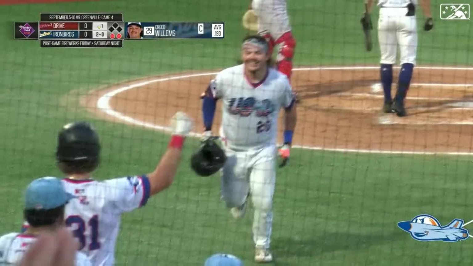 Creed Willems hits a solo home run to right field | 09/08/2023 | MLB.com