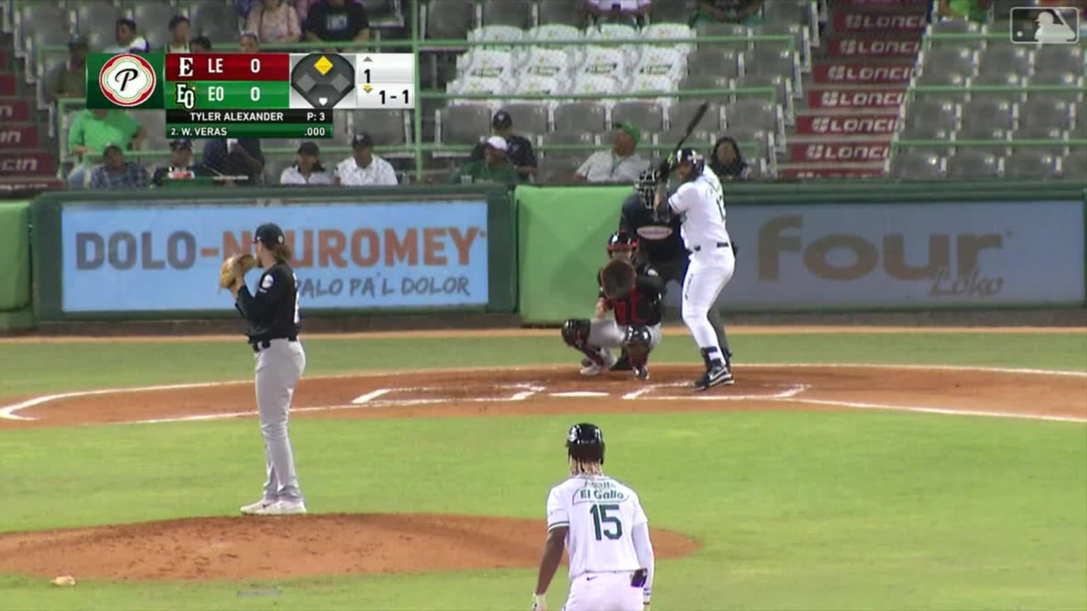 Wilfred Veras impulsa con un doble por reglas | 19/01/2024 | Lasmayores.com