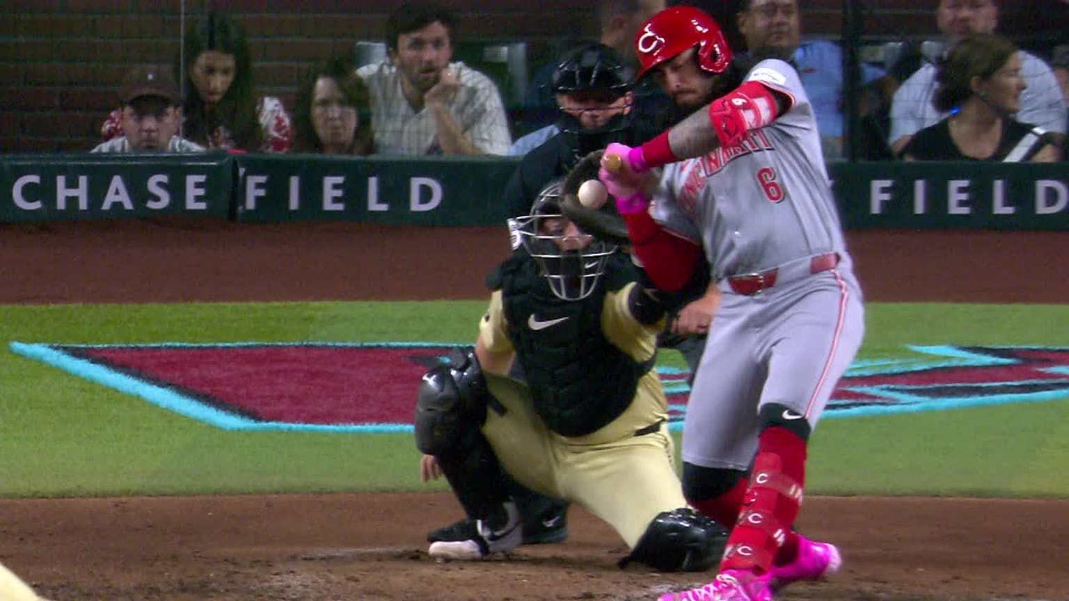 Jonathan India hits a foul ball after review | 05/14/2024 | Cincinnati Reds