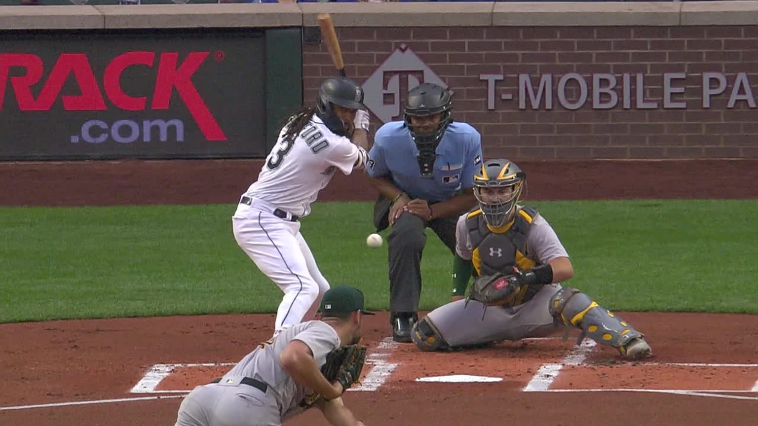 J.P. Crawford hits a leadoff homer to center field | 08/28/2023 | Seattle Mariners