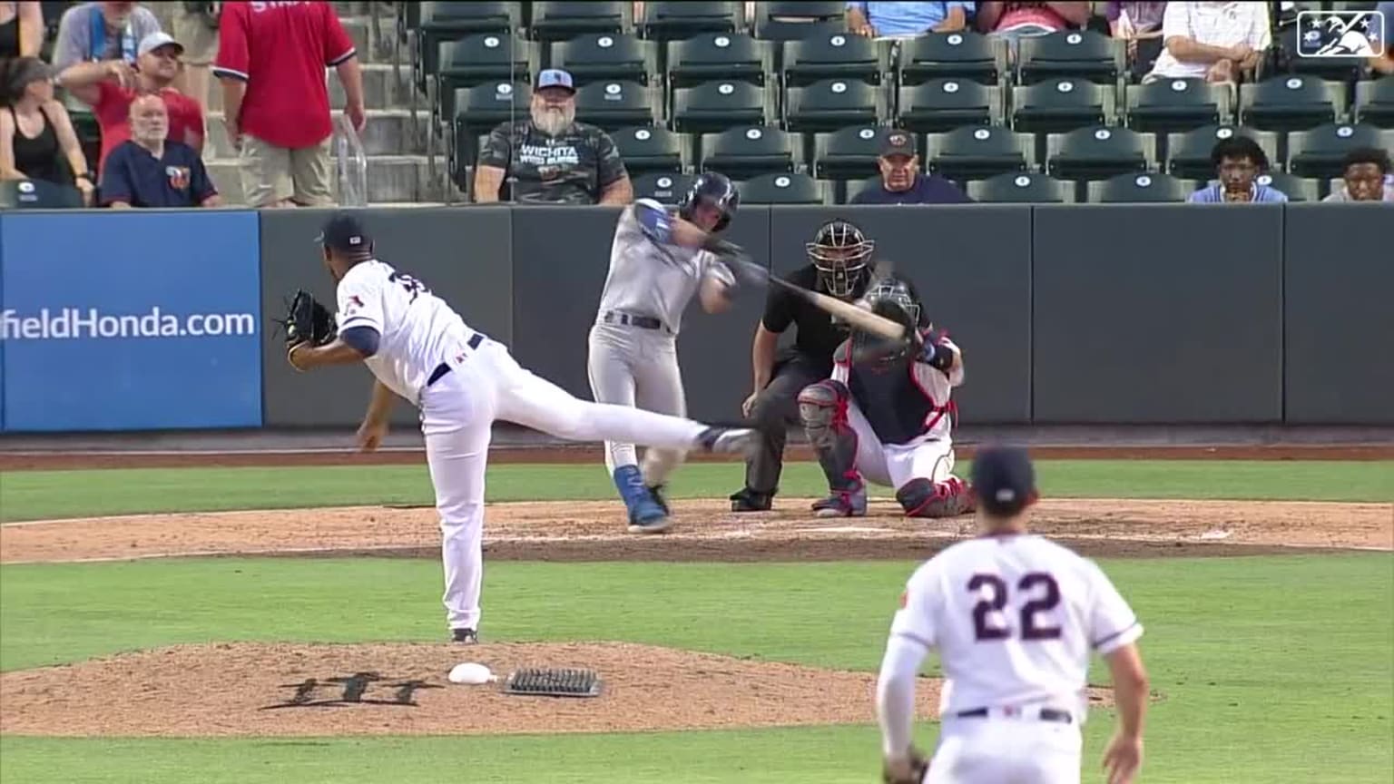 Peyton Wilson hits a solo home run to left field | 06/29/2023 | Kansas ...