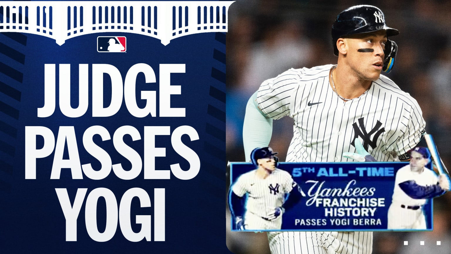 Aaron Judge passes Yogi Berra on home run list (44) | 09/09/2025 | MLB.com