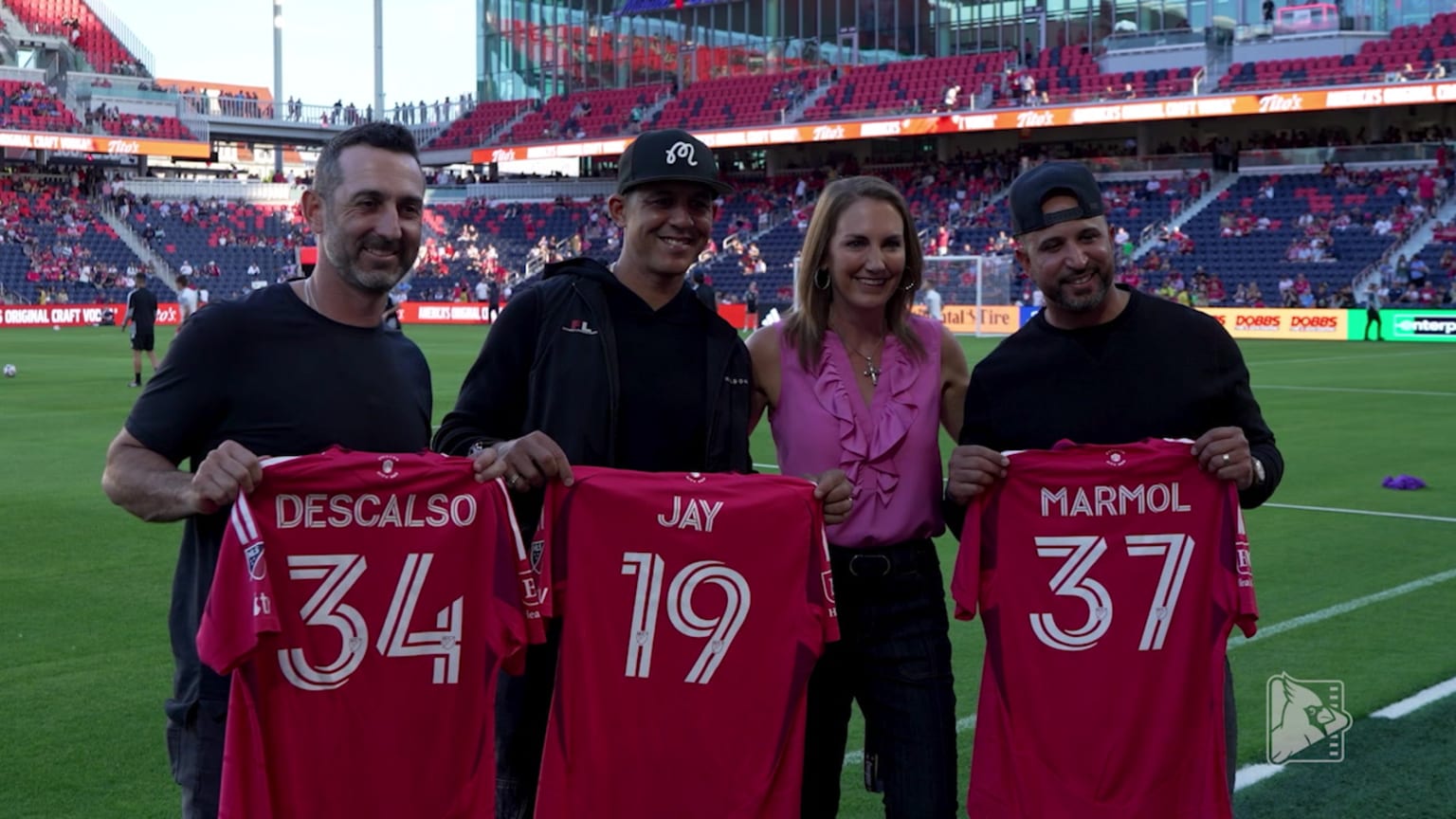 Cardinals coaches present game ball at City SC match | 06/04/2026 | St ...
