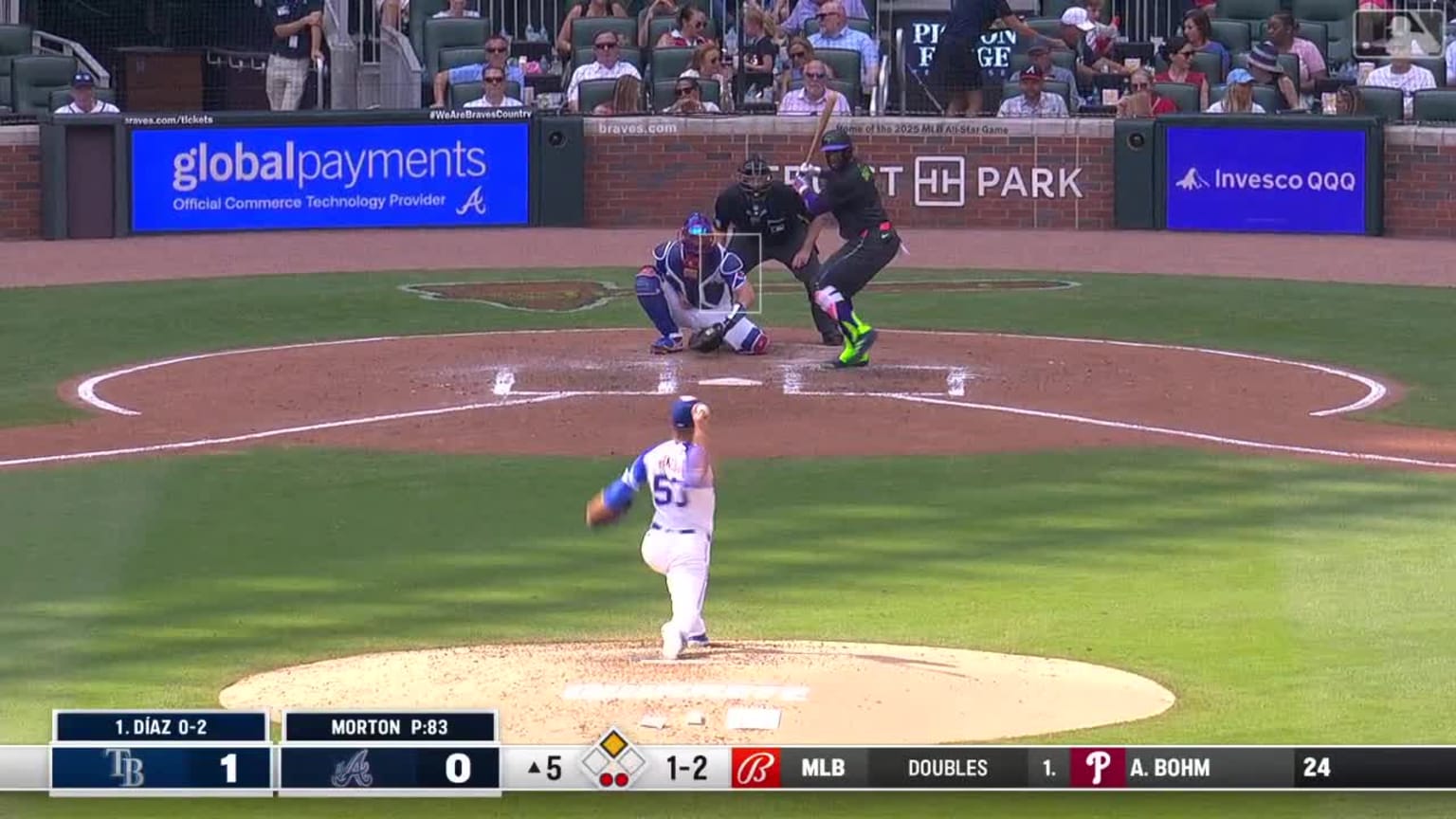 Charlie Morton Swinging Strike to Yandy Díaz | 06/15/2024 | MLB.com