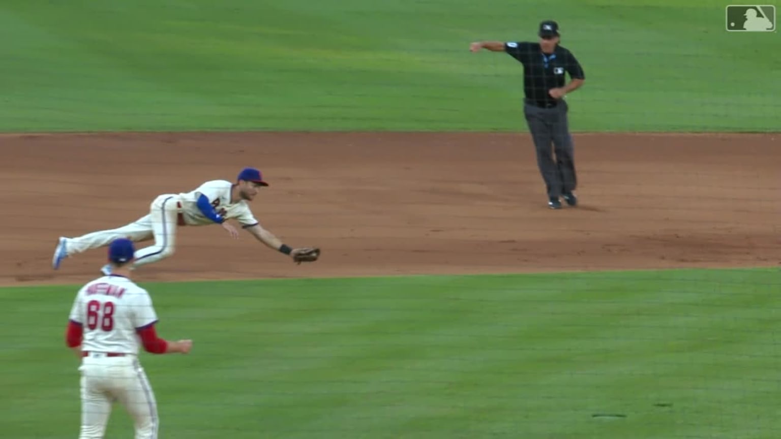 Trea Turner makes neat catch, saves run from scoring | 07/16/2023 | Philadelphia Phillies