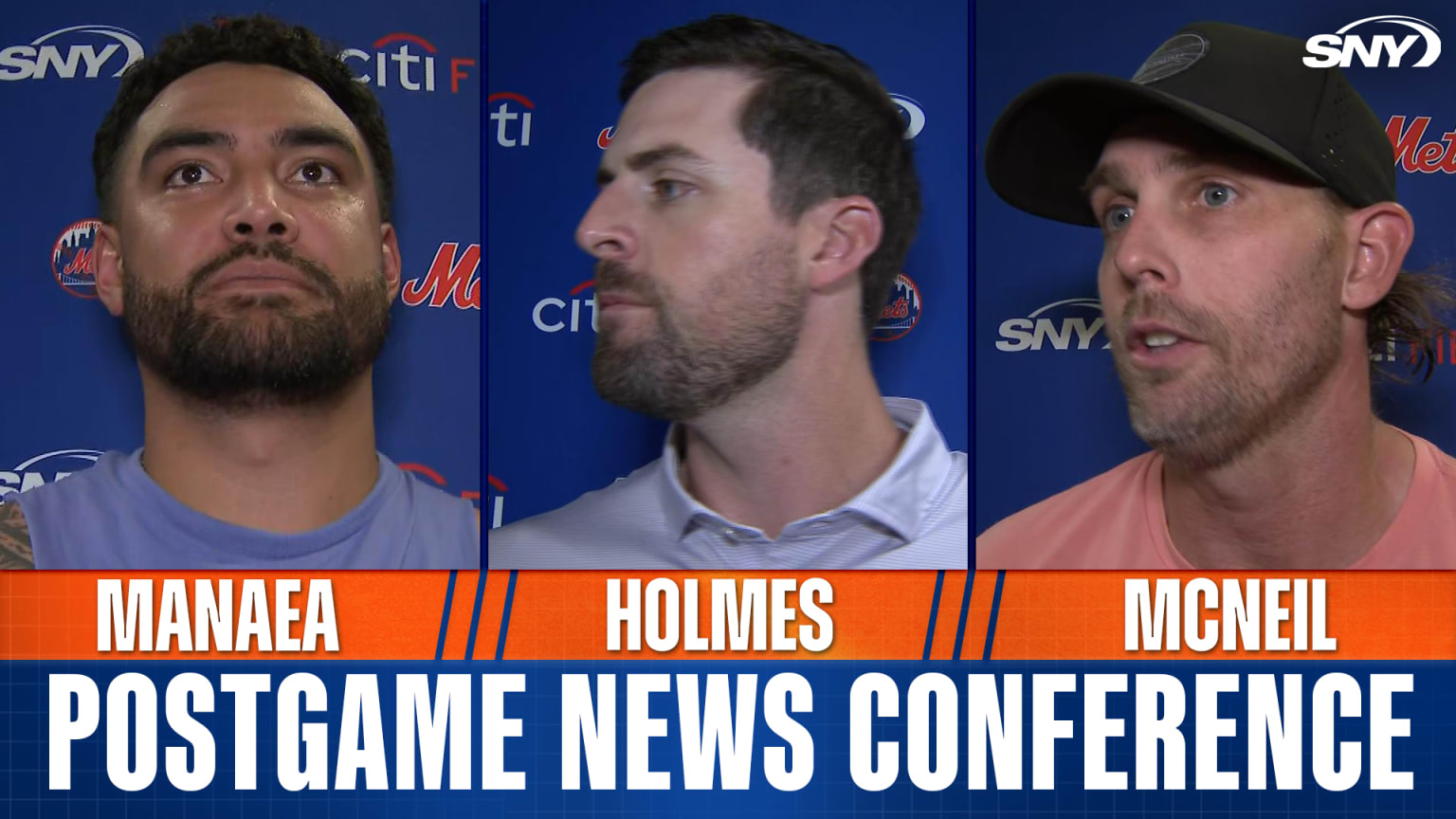 Sean Manaea, Jeff McNeil, Clay Holmes on Mets' loss | 07/13/2025 | MLB.com