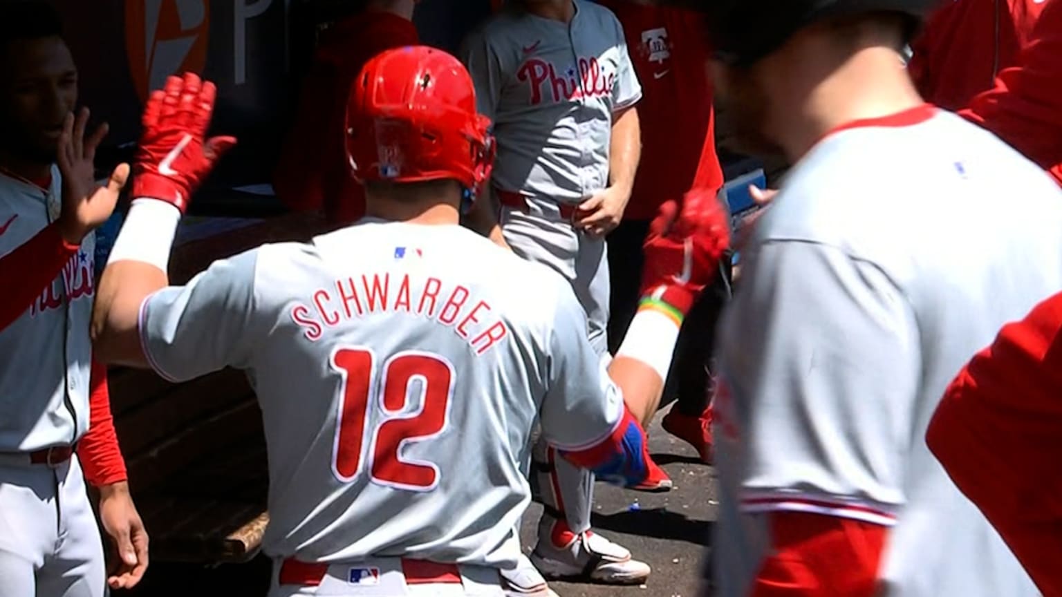Kyle Schwarber's sac fly | 04/25/2024 | Philadelphia Phillies
